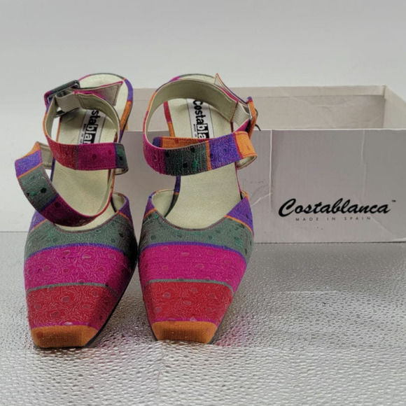 Costa Blanca | Shoes | Costa Blanca Heel Sandal Multi Color 75m Nib ...